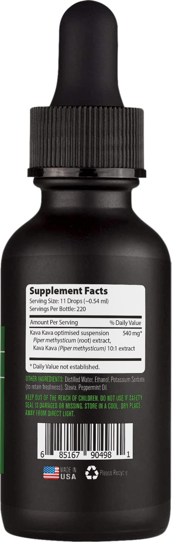 Kava kava liquid drops dosage