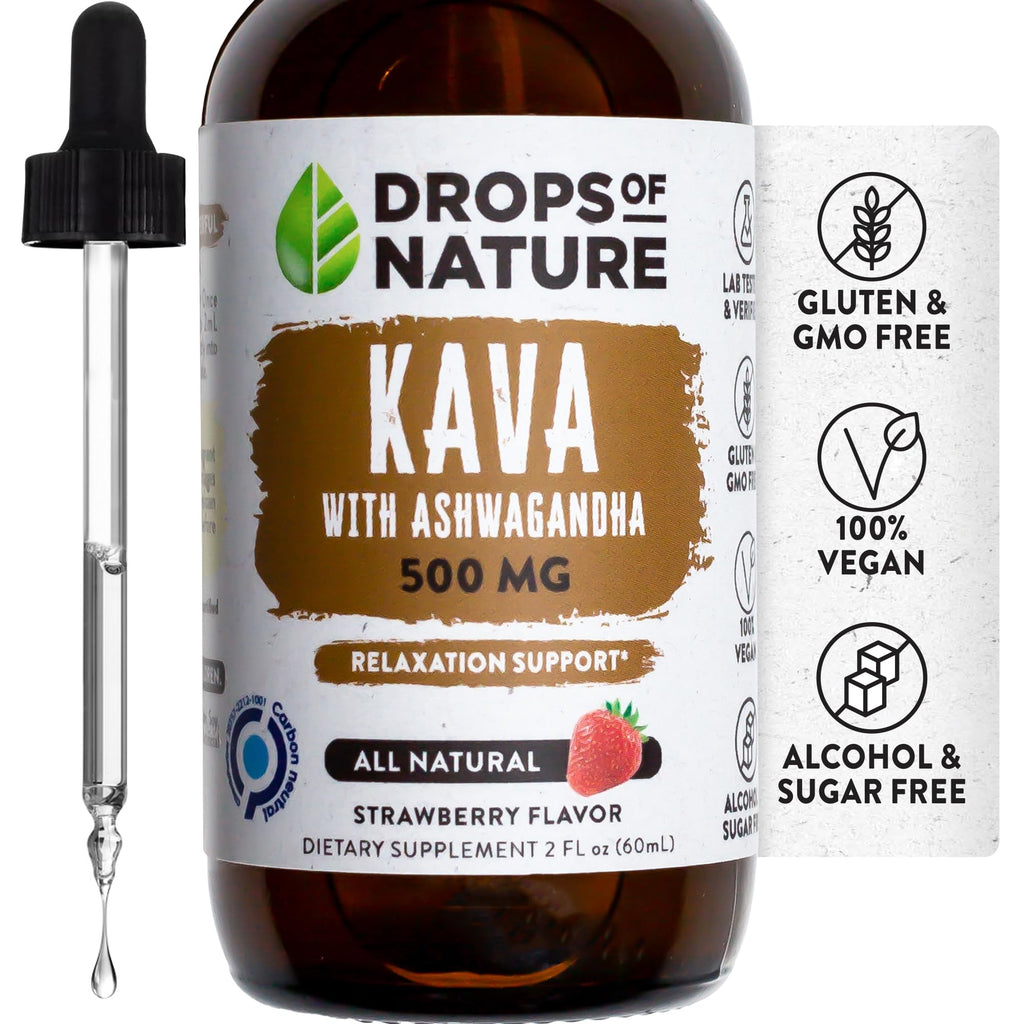 kava kava liquid drops for relaxation