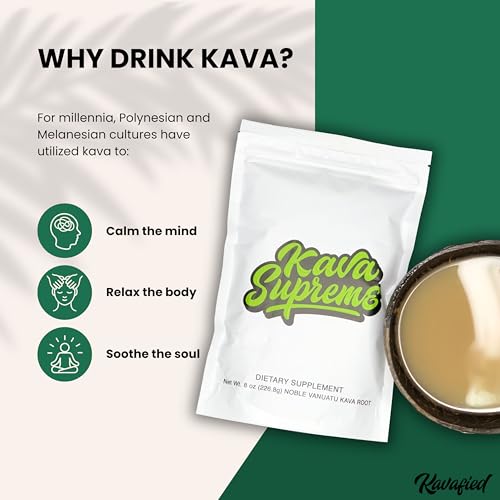 Kava kava powder for stress relief