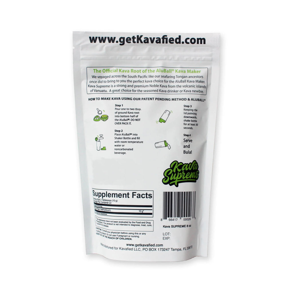 Kava kava root for traditional use