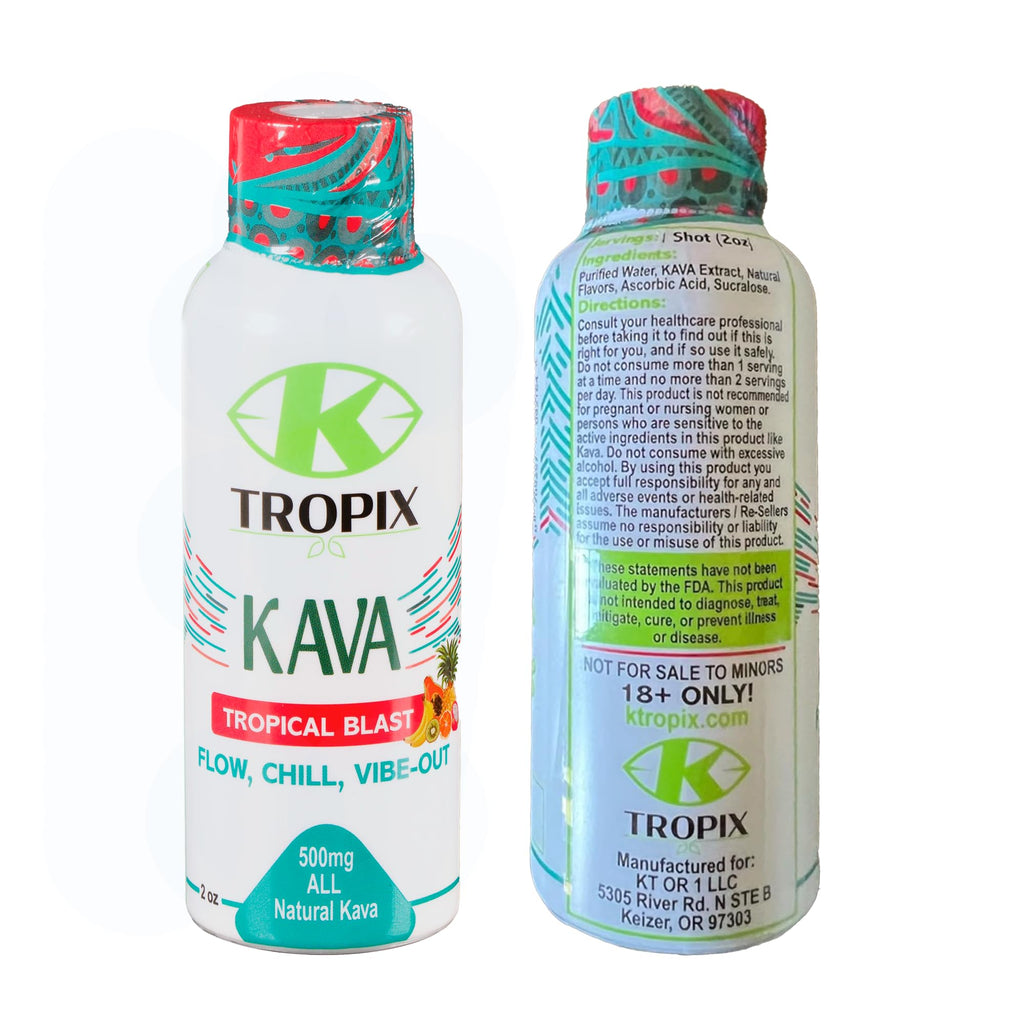 Kava kava shot for calming effects