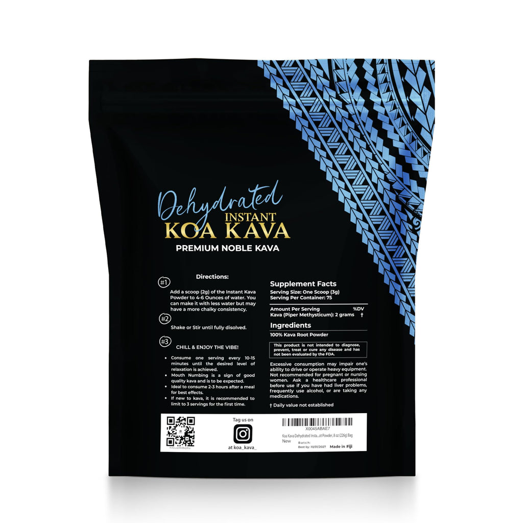 Kava kava supplement for balance