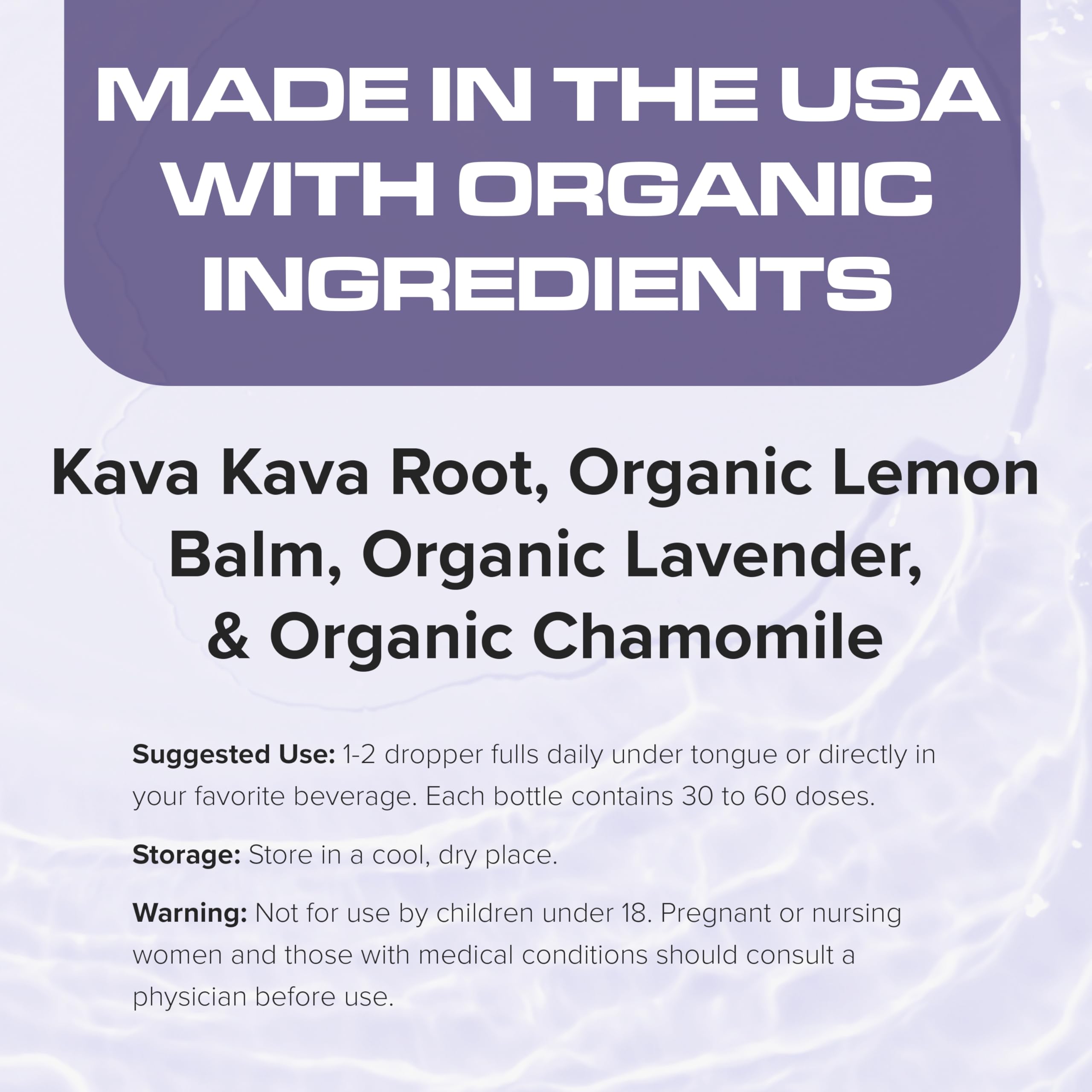 kava kava with lemon balm extract