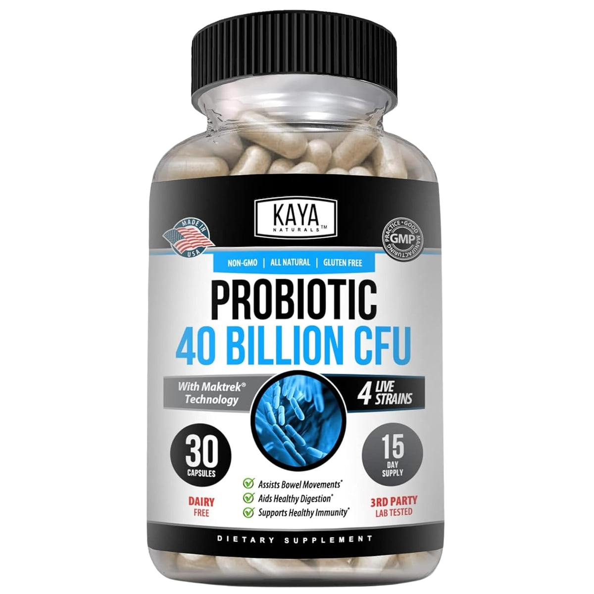 Kaya Naturals 40 billion CFU probiotics