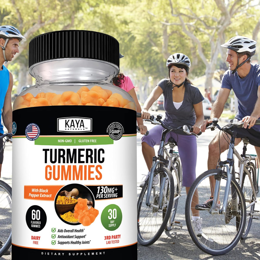 Kaya Naturals 60 count turmeric gummies