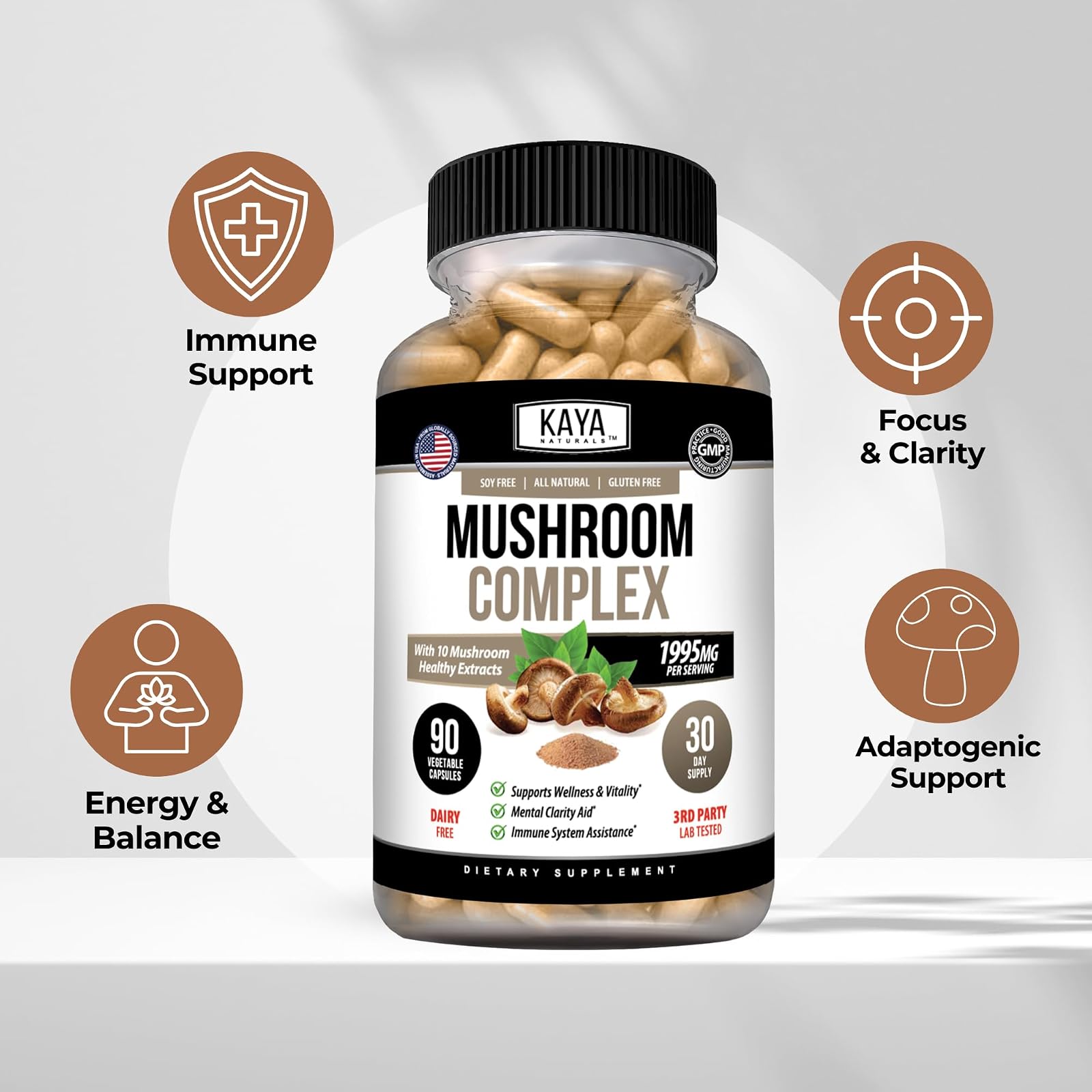 Kaya Naturals adaptogenic mushroom blend
