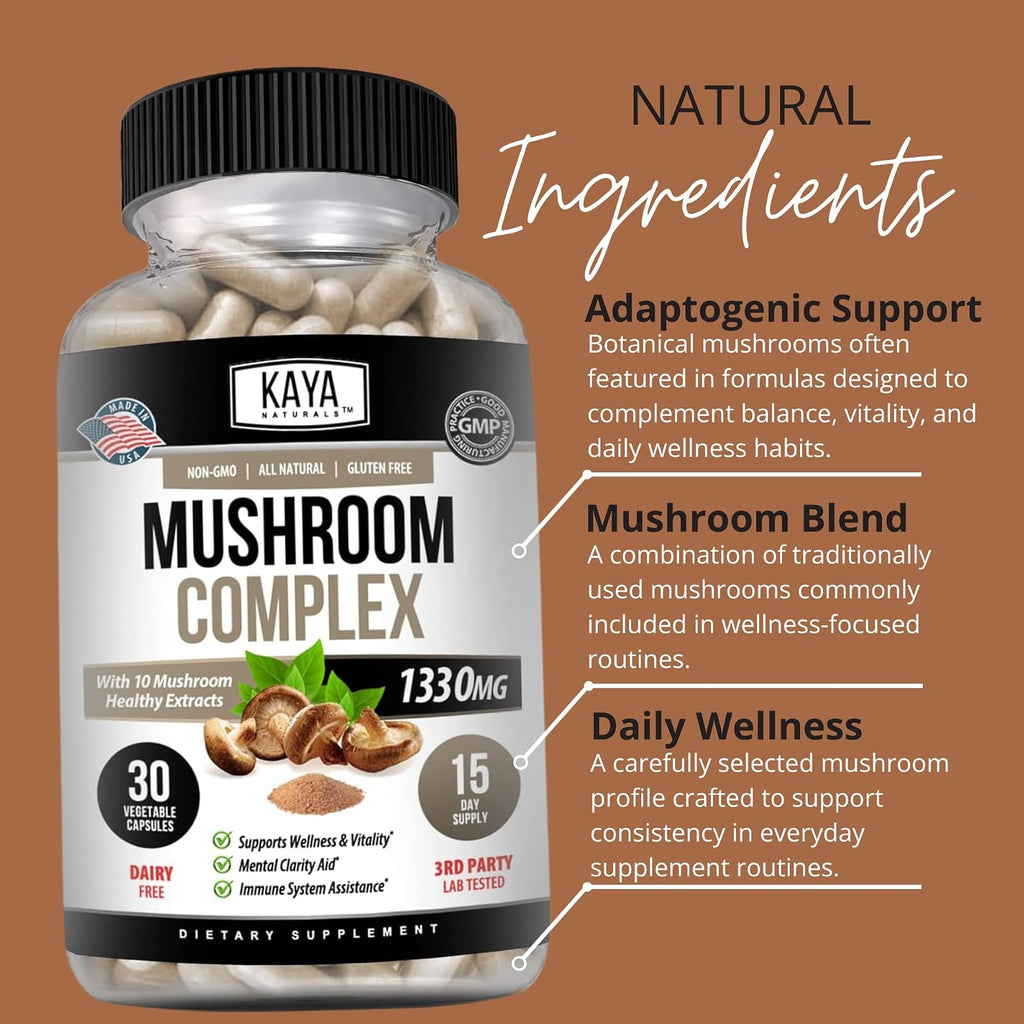 Kaya Naturals adaptogenic mushroom blend