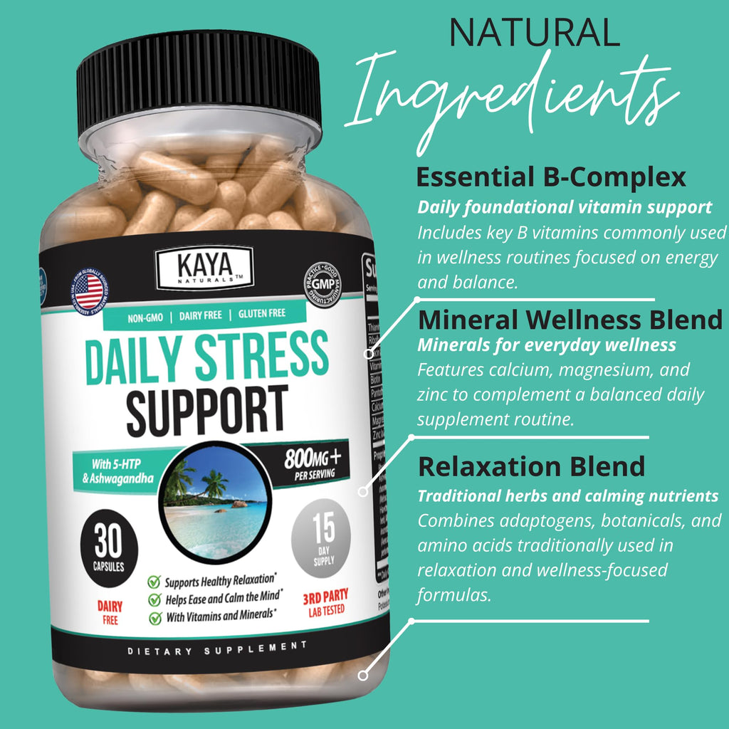 Kaya Naturals anxiety relief vitamins