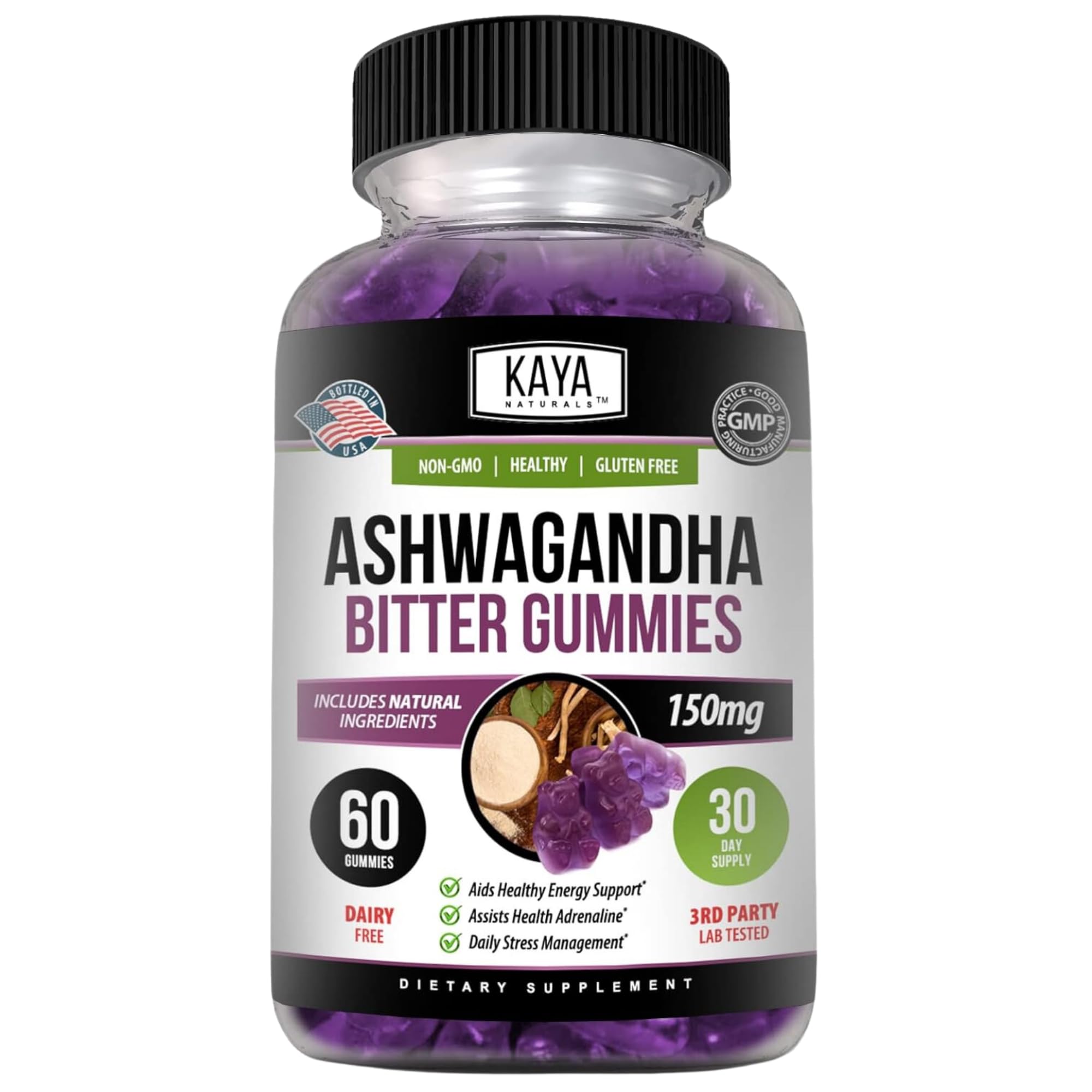Kaya Naturals ashwagandha gummies for stress relief