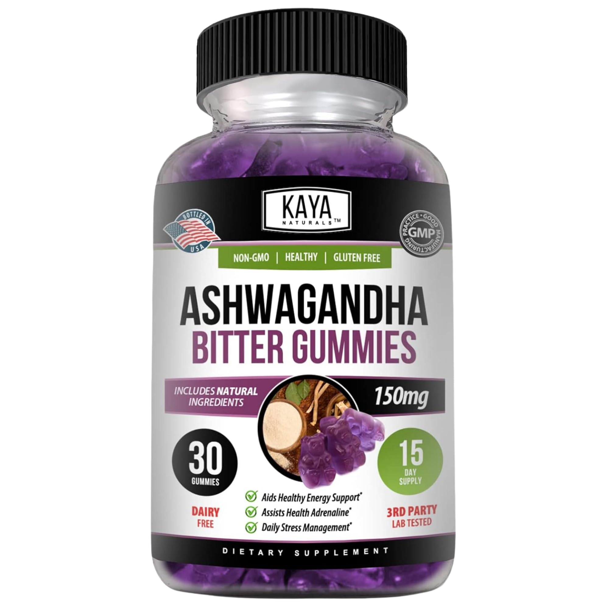 Kaya Naturals ashwagandha gummies for stress relief