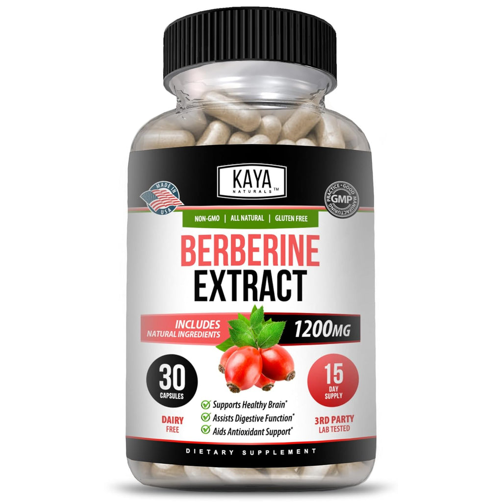 Kaya Naturals berberine HCL capsules