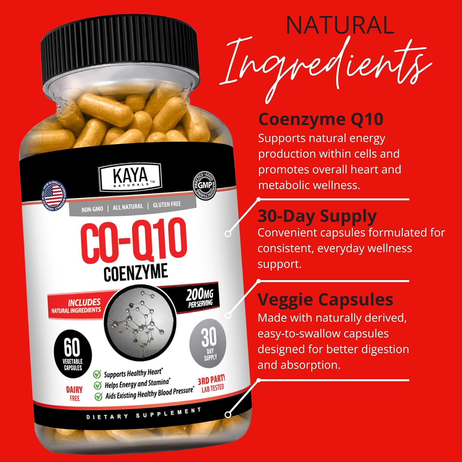 Kaya Naturals coq10 antioxidant properties