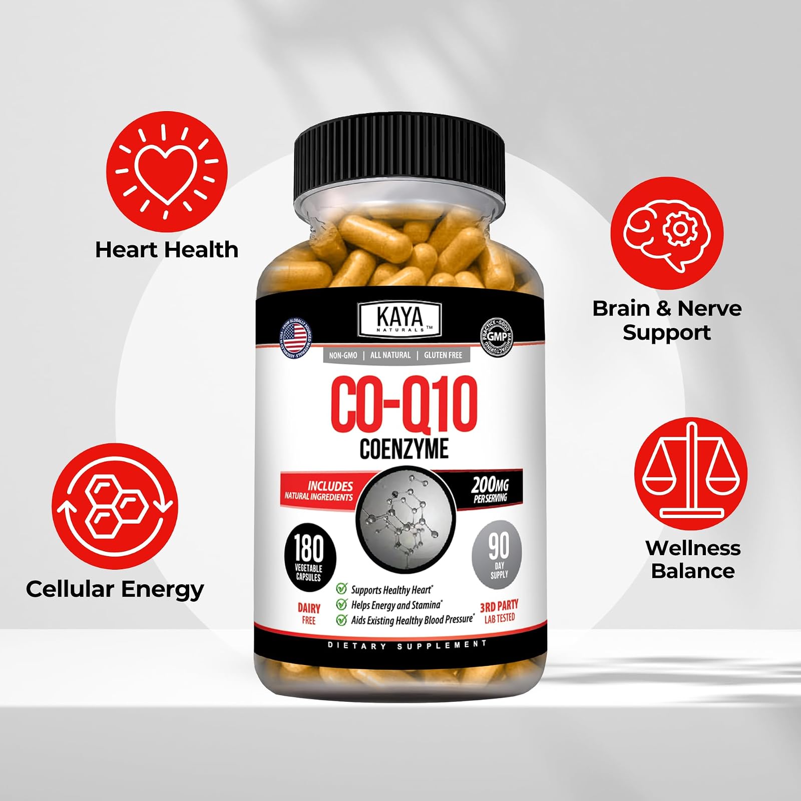 Kaya Naturals CoQ10 ubiquinol benefits