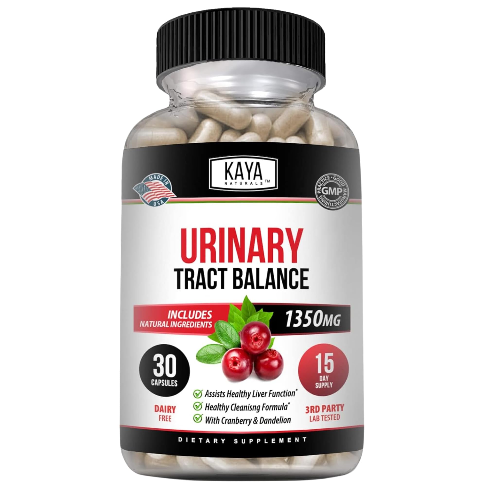 Kaya Naturals D-Mannose capsules for bladder health
