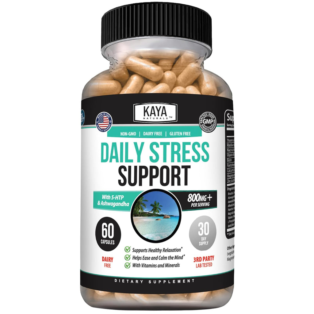 Kaya Naturals daily stress support capsules