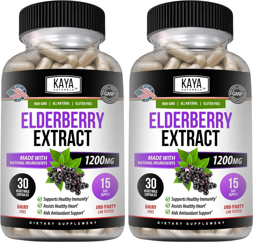 Kaya Naturals elderberry extract capsules