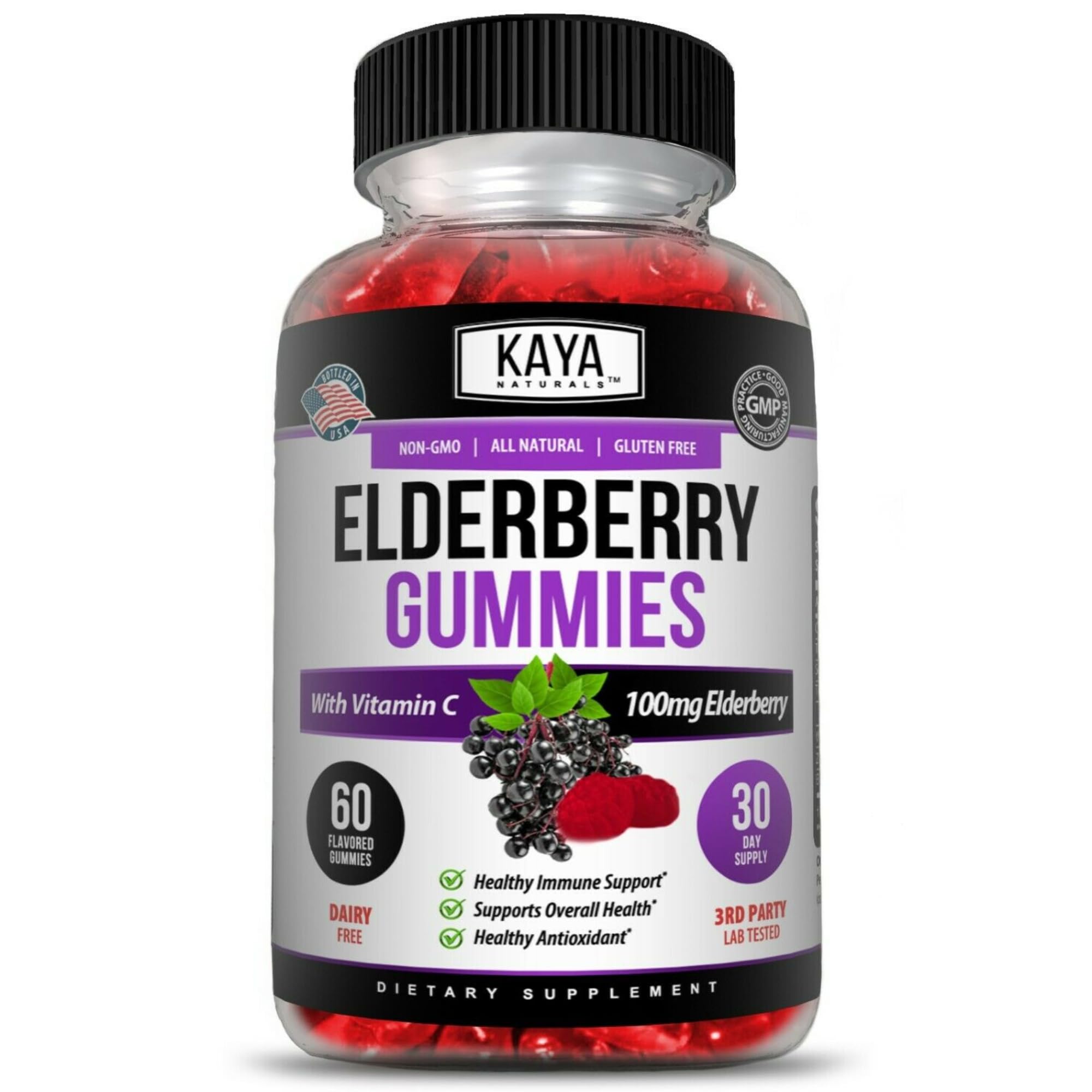 Kaya Naturals elderberry gummies for immunity