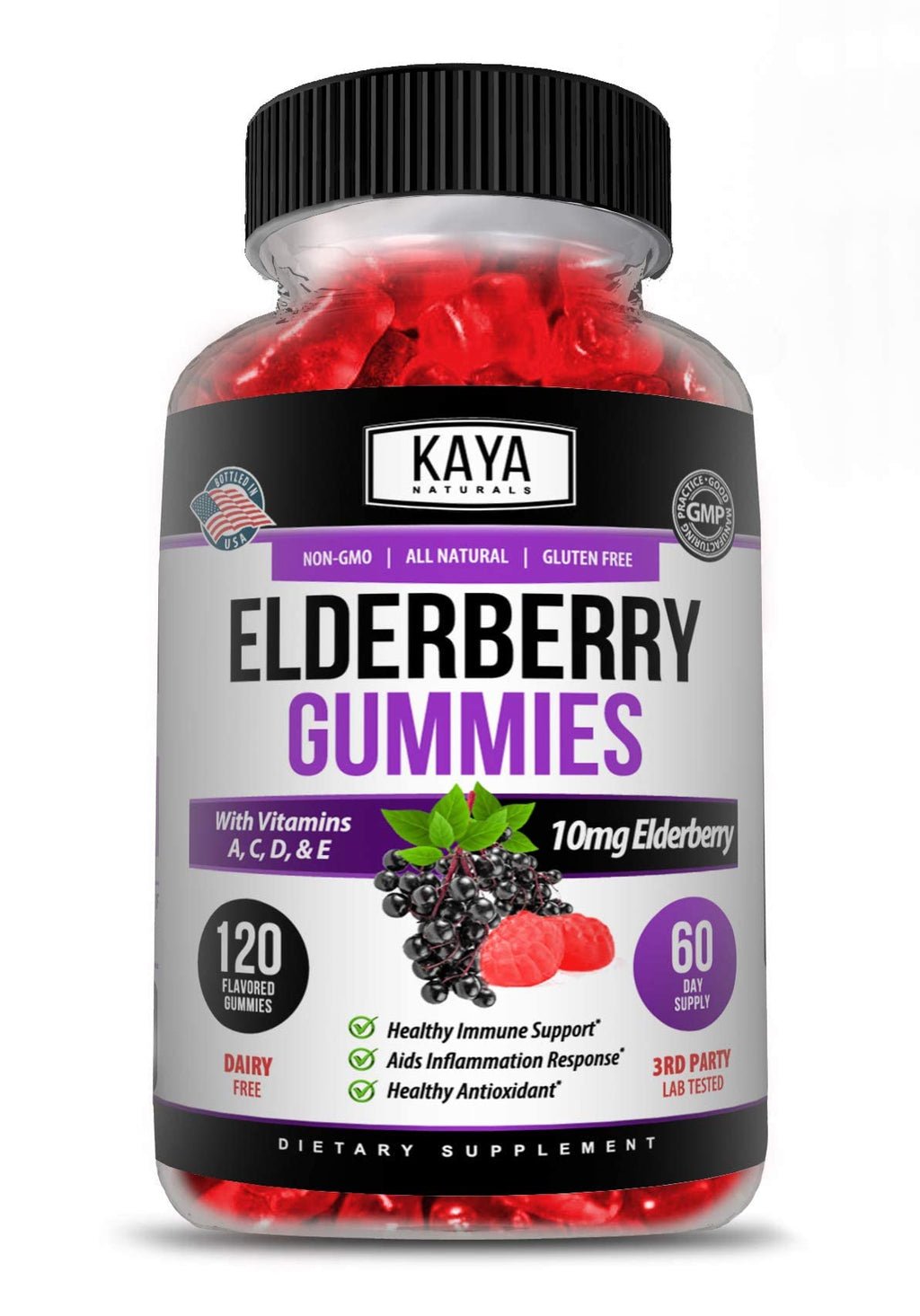 Kaya Naturals elderberry vitamin gummies