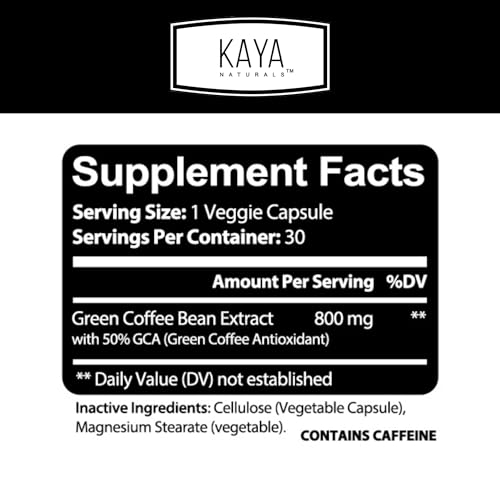 Kaya Naturals green coffee benefits