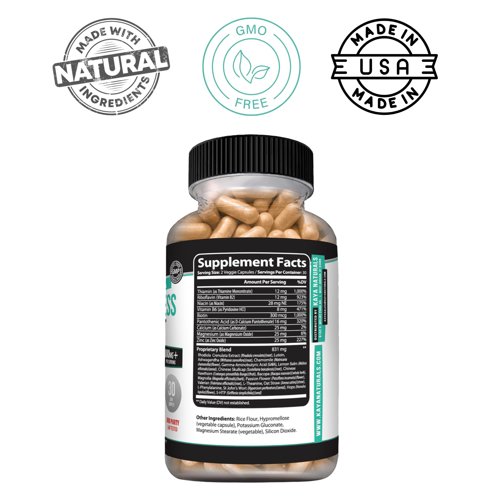 Kaya Naturals herbal stress relief
