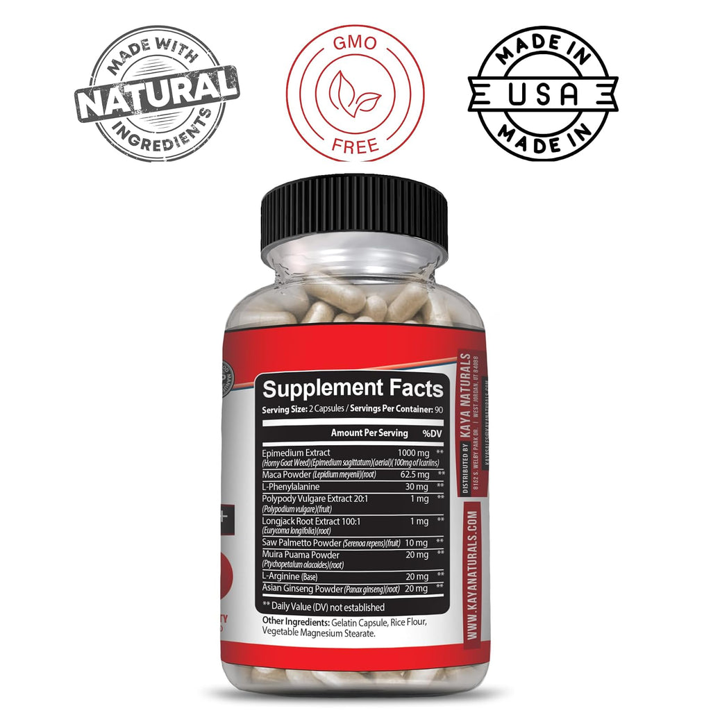 Kaya Naturals horny goat weed benefits