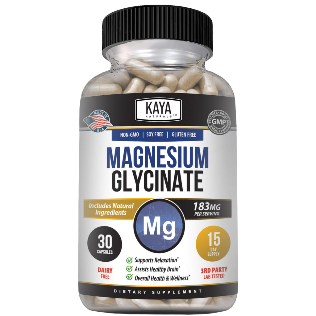 Kaya Naturals magnesium glycinate capsules