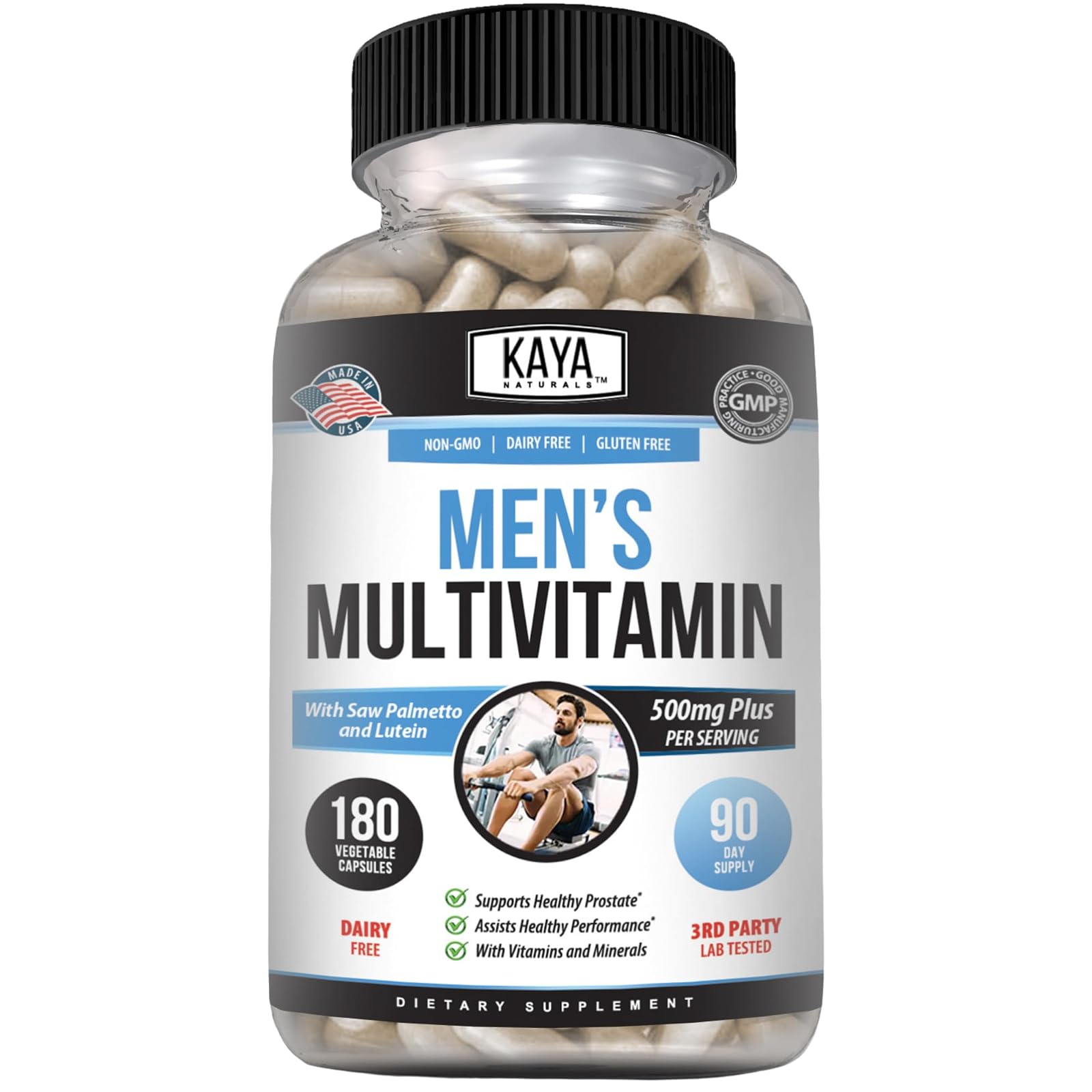 Kaya Naturals men's multivitamin capsules