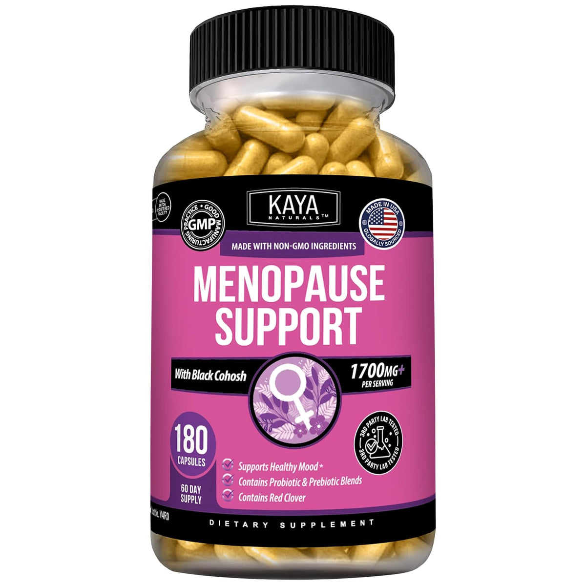 Kaya Naturals menopause support capsules
