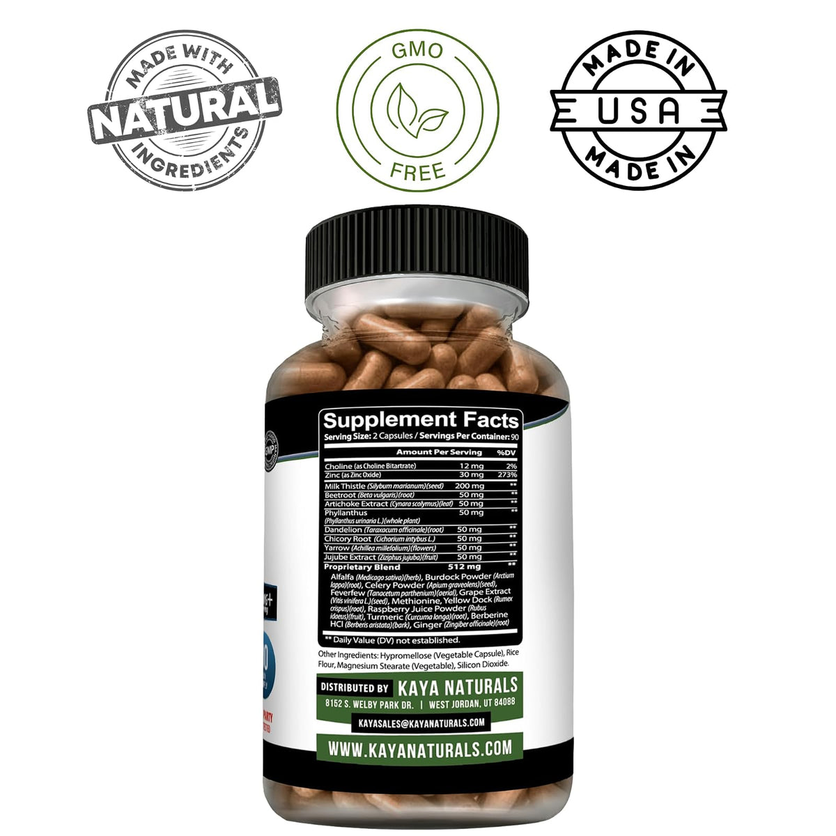 Kaya Naturals milk thistle benefits