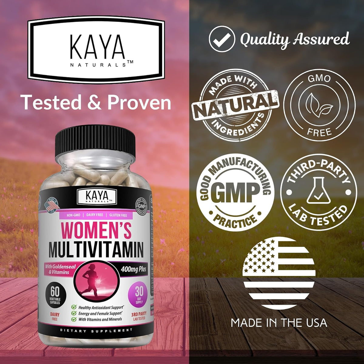 Kaya Naturals multivitamin for energy