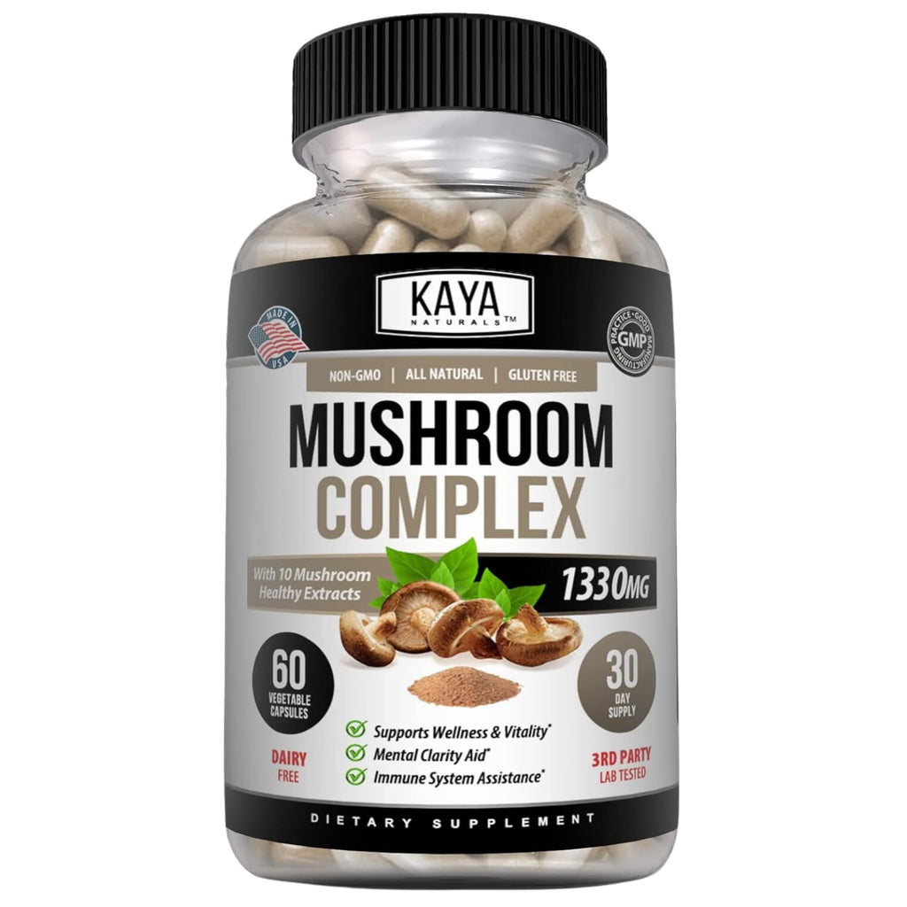 Kaya Naturals mushroom complex capsules