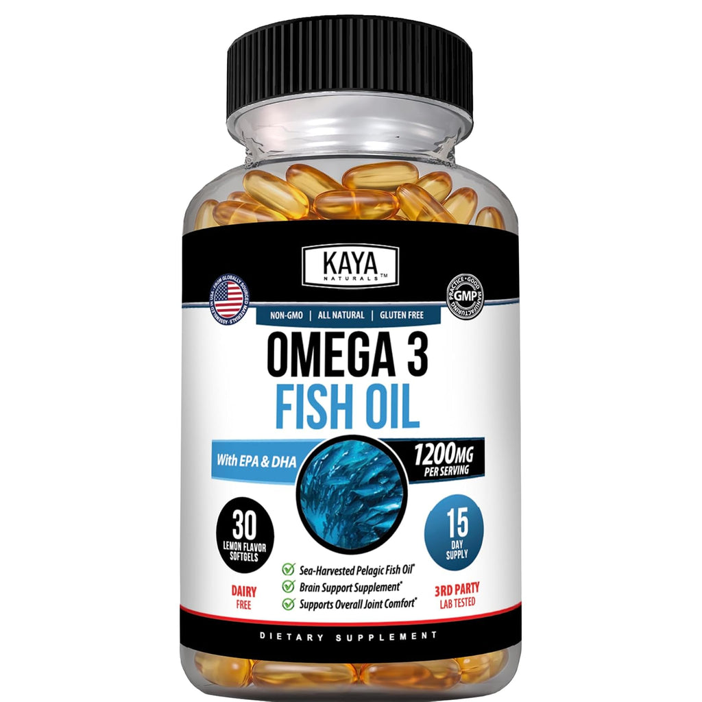 Kaya Naturals Omega 3 softgels