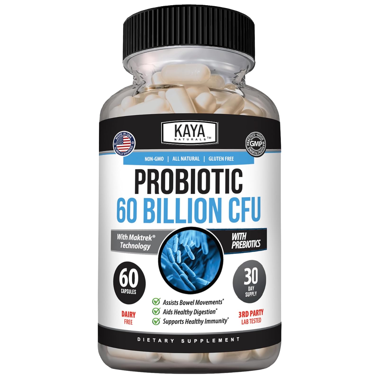 Kaya Naturals probiotic capsules