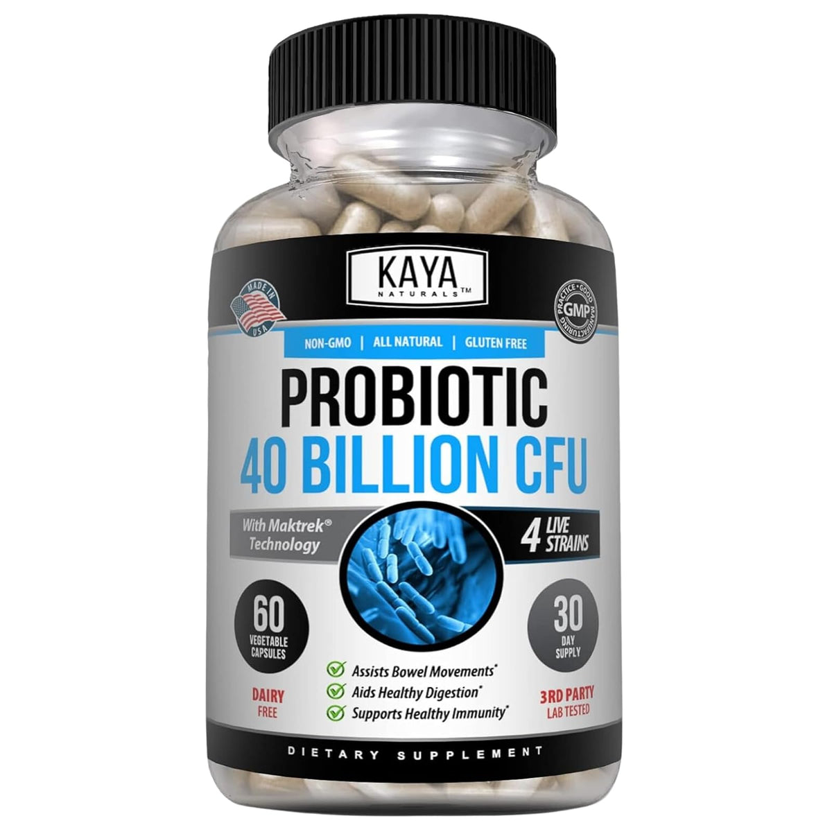 Kaya Naturals probiotics for digestive health