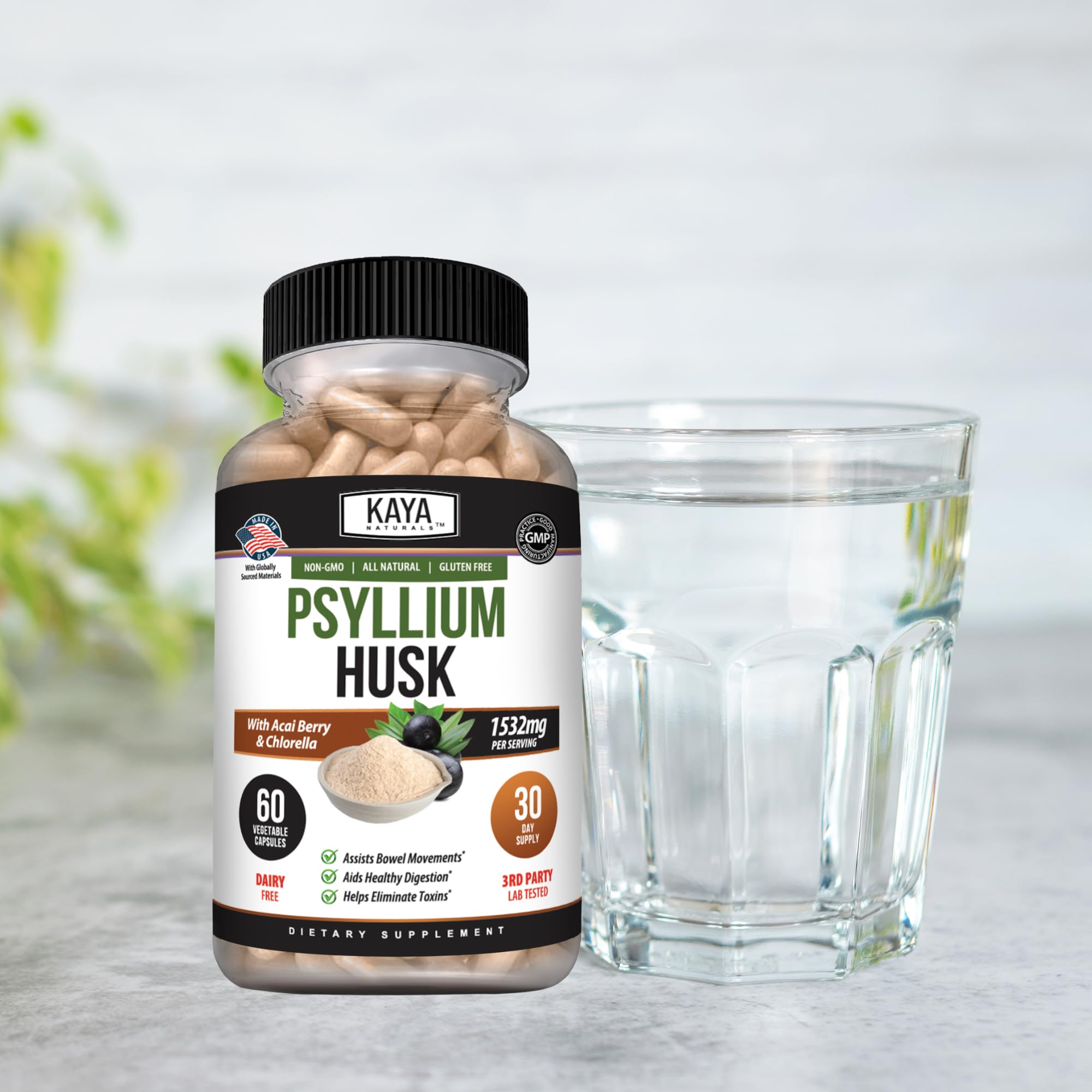 Kaya Naturals psyllium for healthy digestion