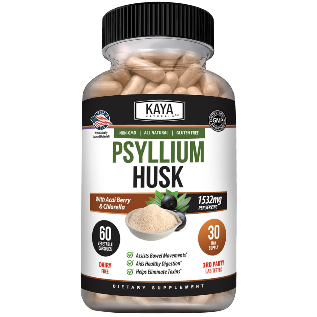 Kaya Naturals psyllium husk capsules