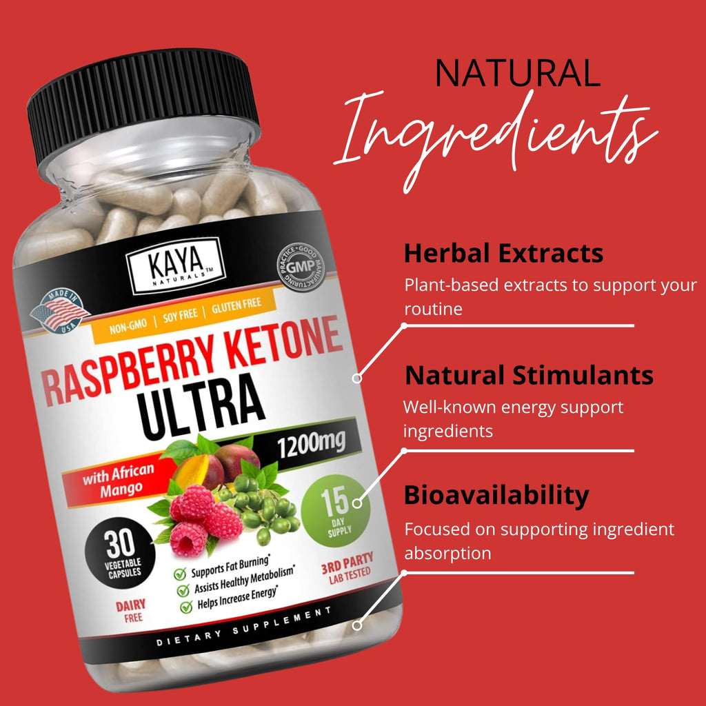 Kaya Naturals raspberry ketones for keto diet