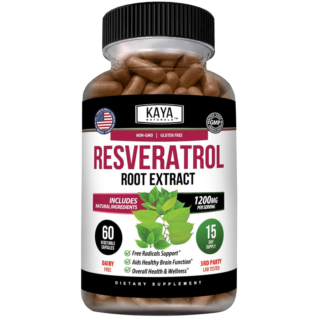 Kaya Naturals Resveratrol veggie capsules