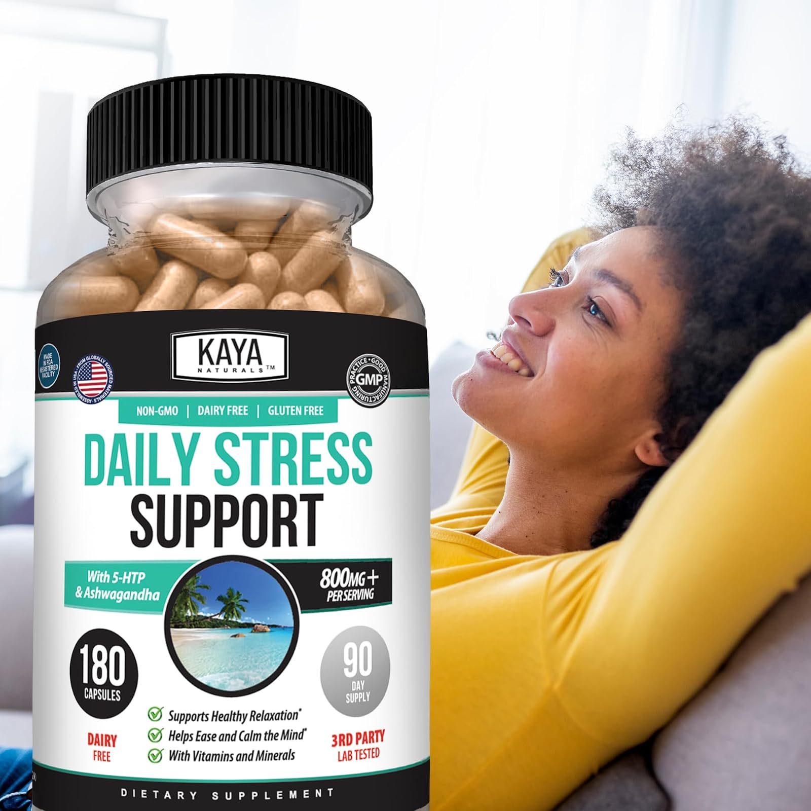 Kaya Naturals stress support multivitamins