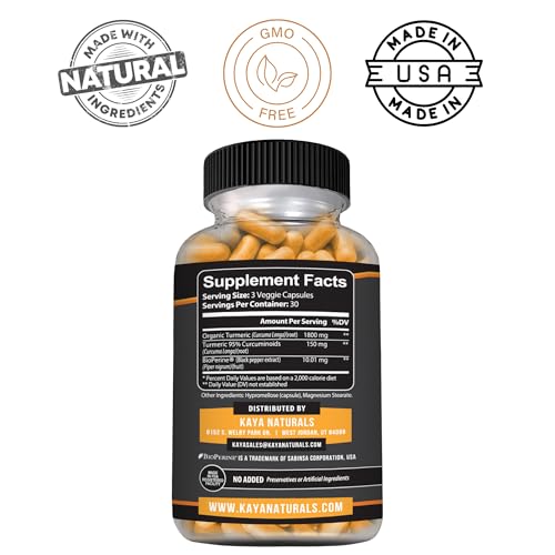 Kaya Naturals turmeric for joint health