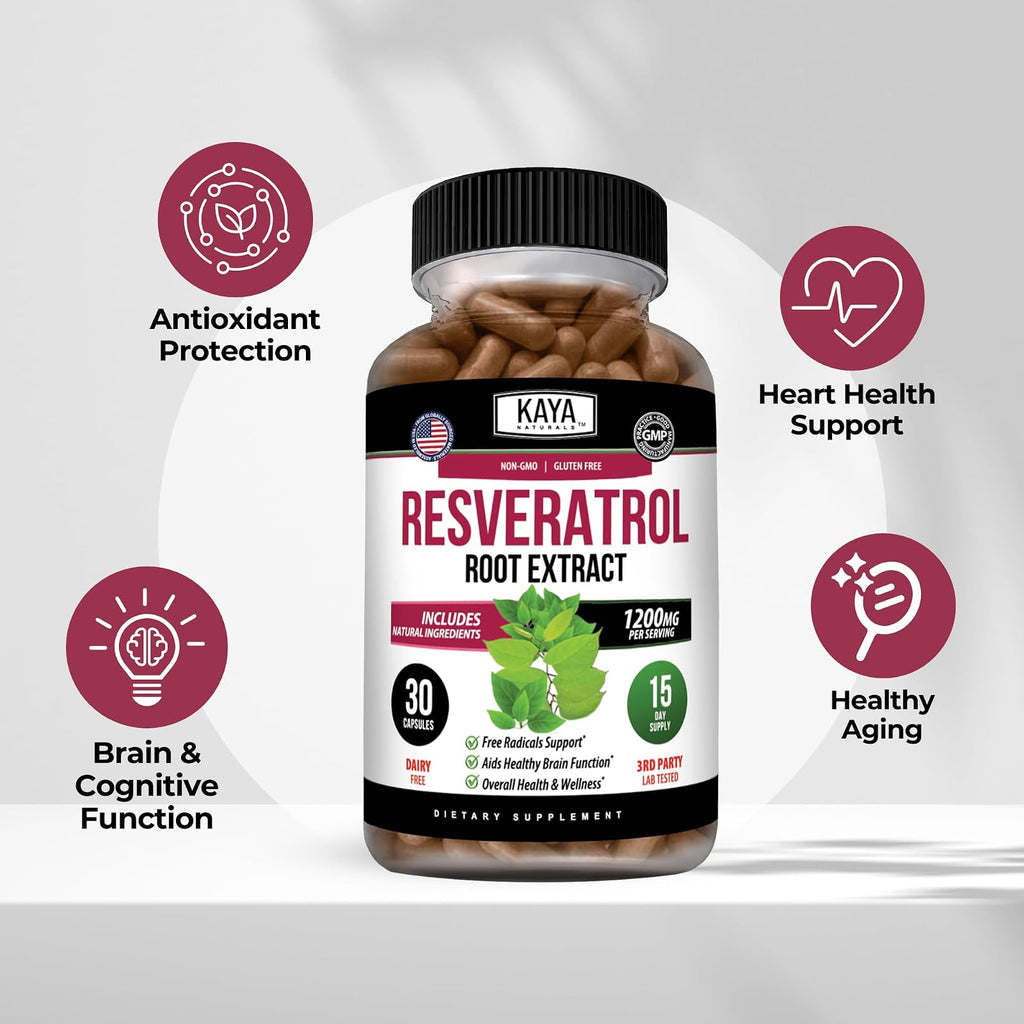 Kaya Naturals vegan-friendly resveratrol