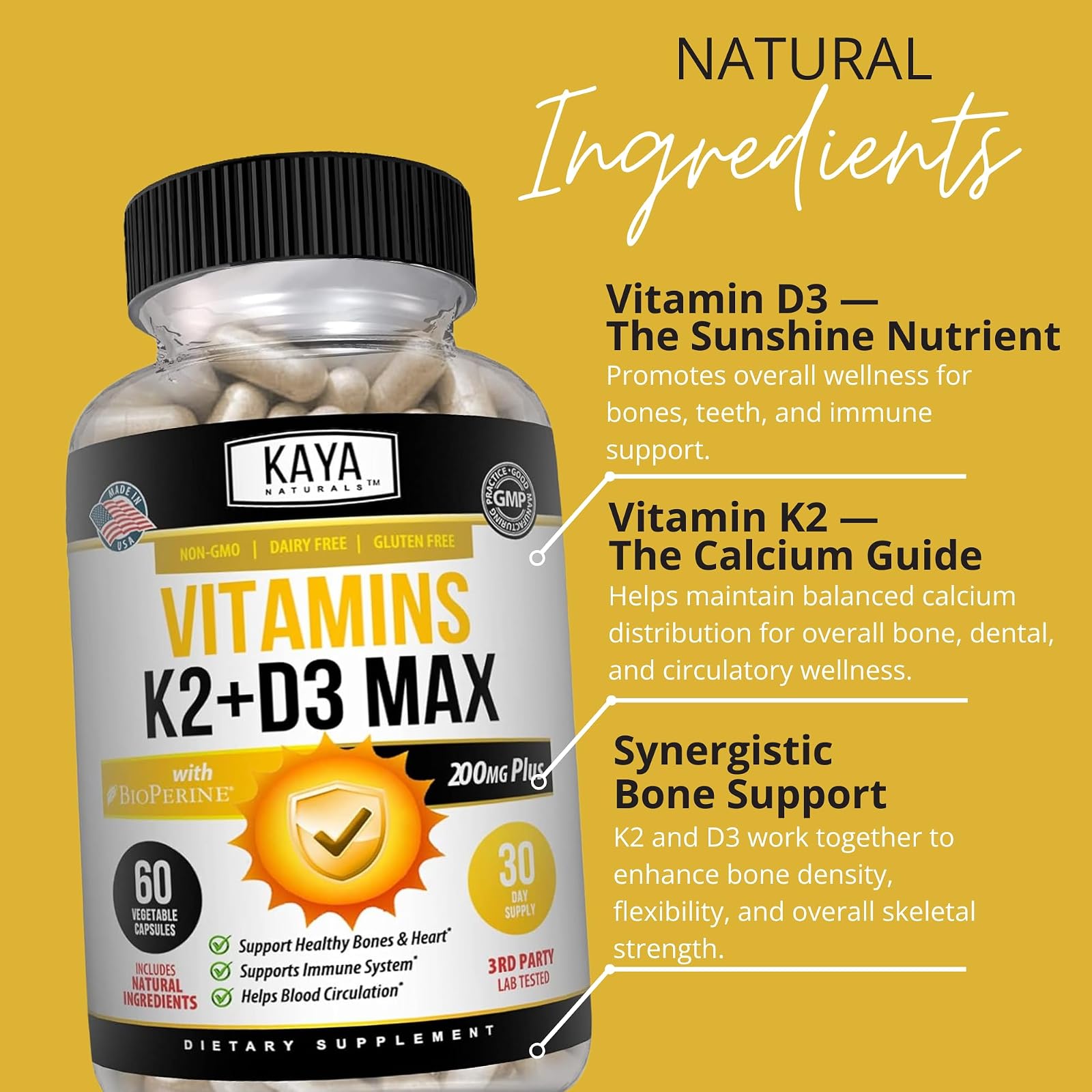 Kaya Naturals Vitamin D for bones