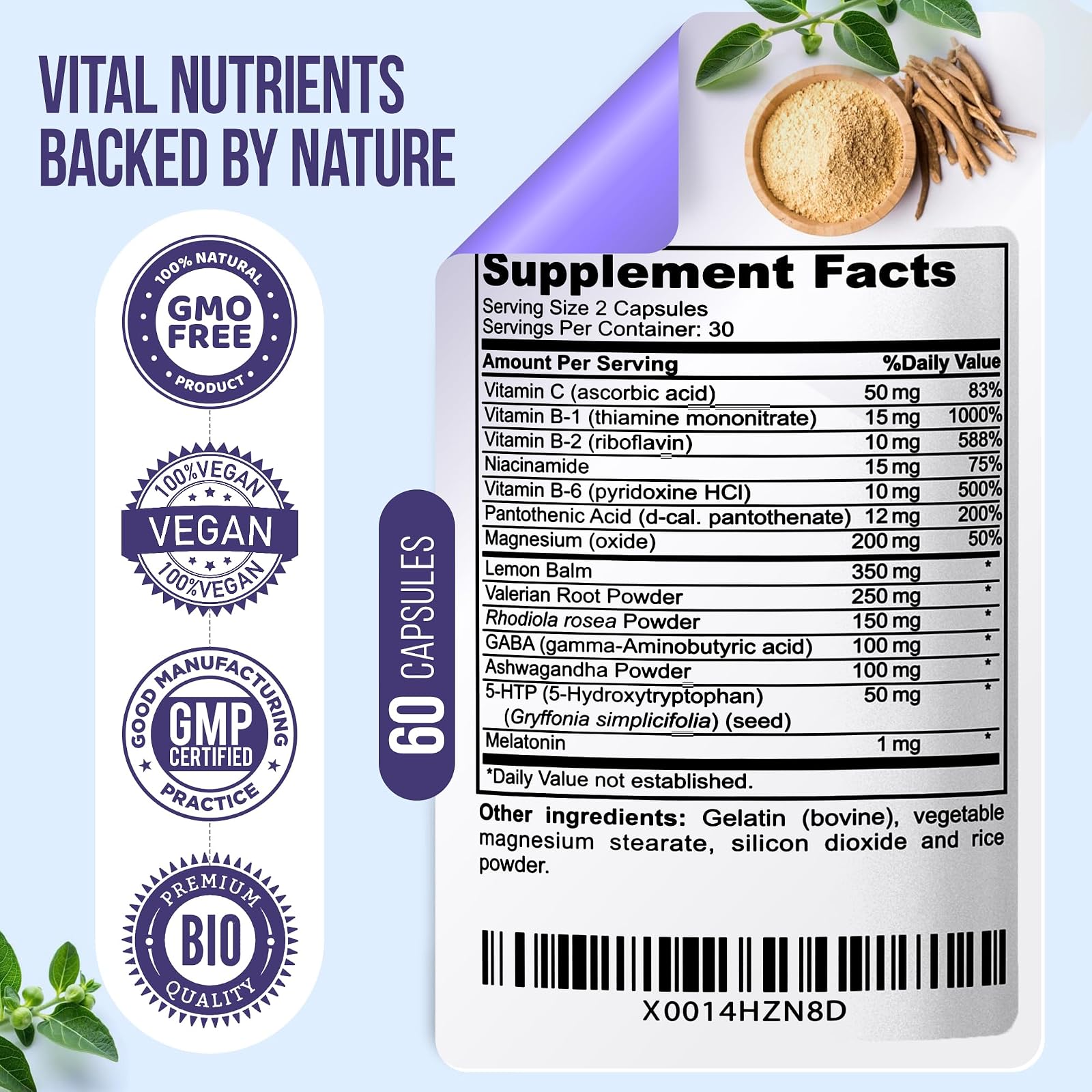 Keep Calm Ashwagandha multivitamin for women