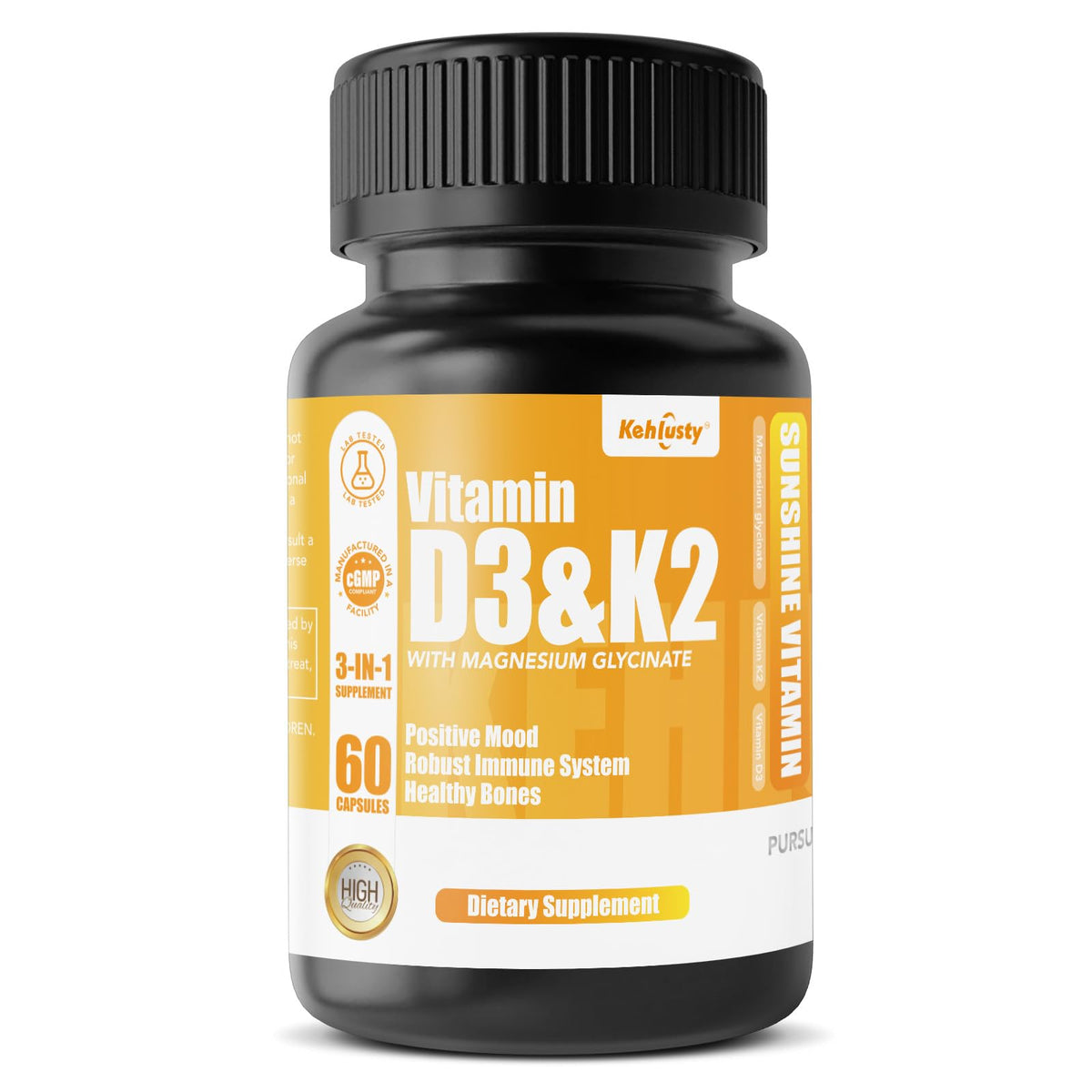 KEHLUSTY Vitamin D3 K2 capsules