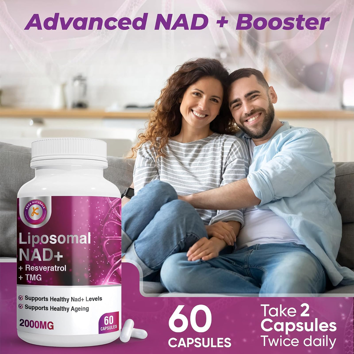 Keka Naturals resveratrol capsules for vitality