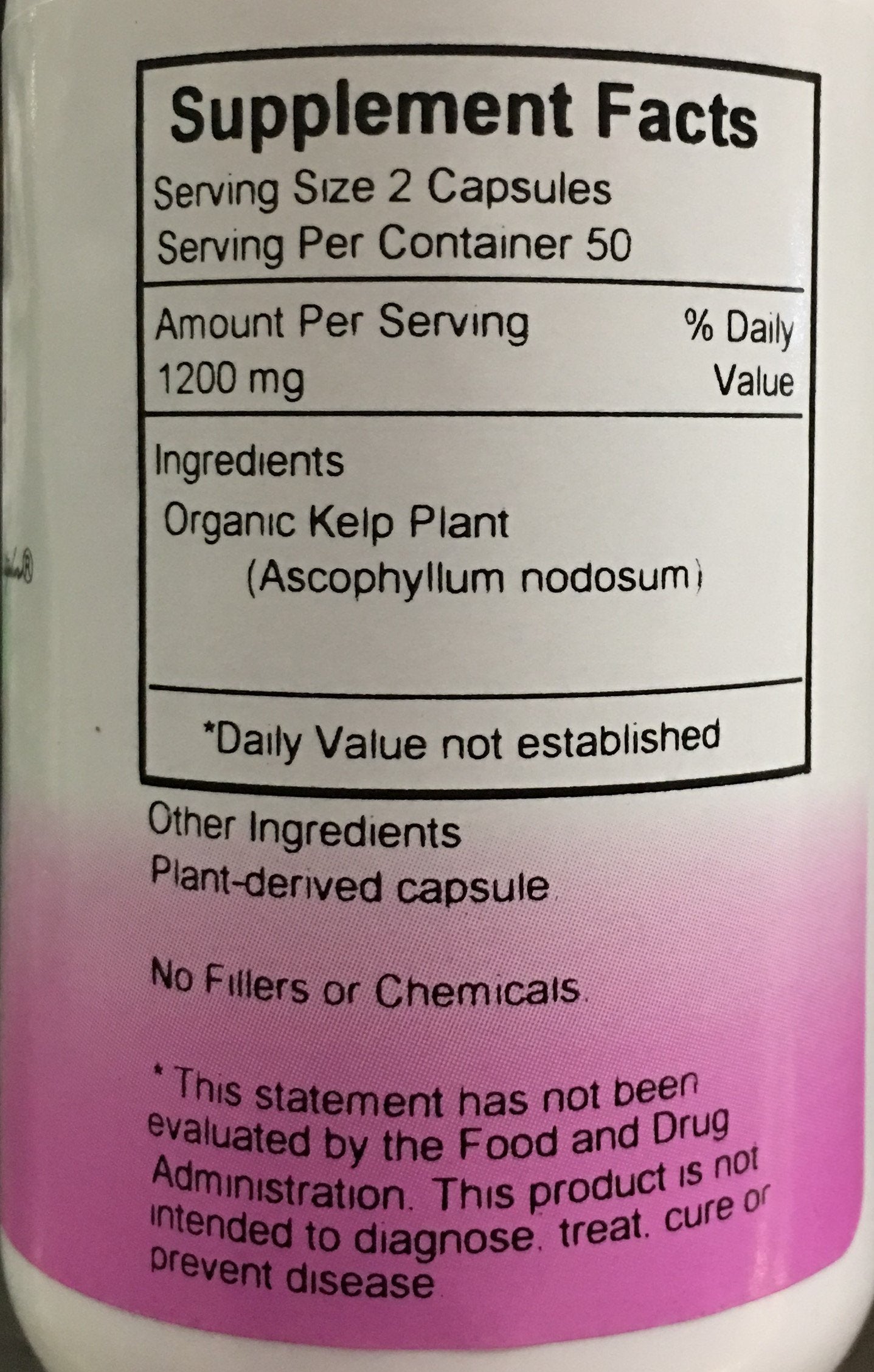 Kelp capsules for overall wellness