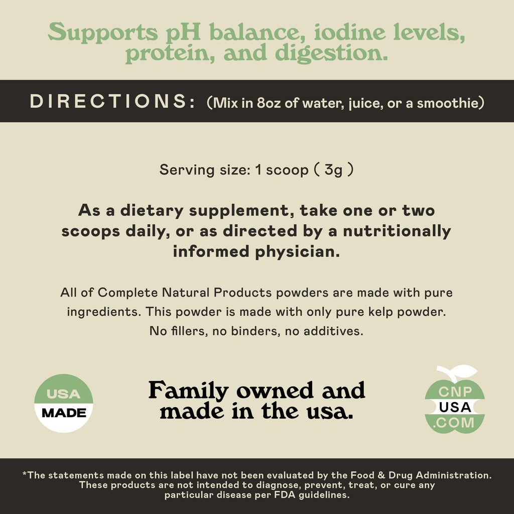 kelp powder for overall health benefits
