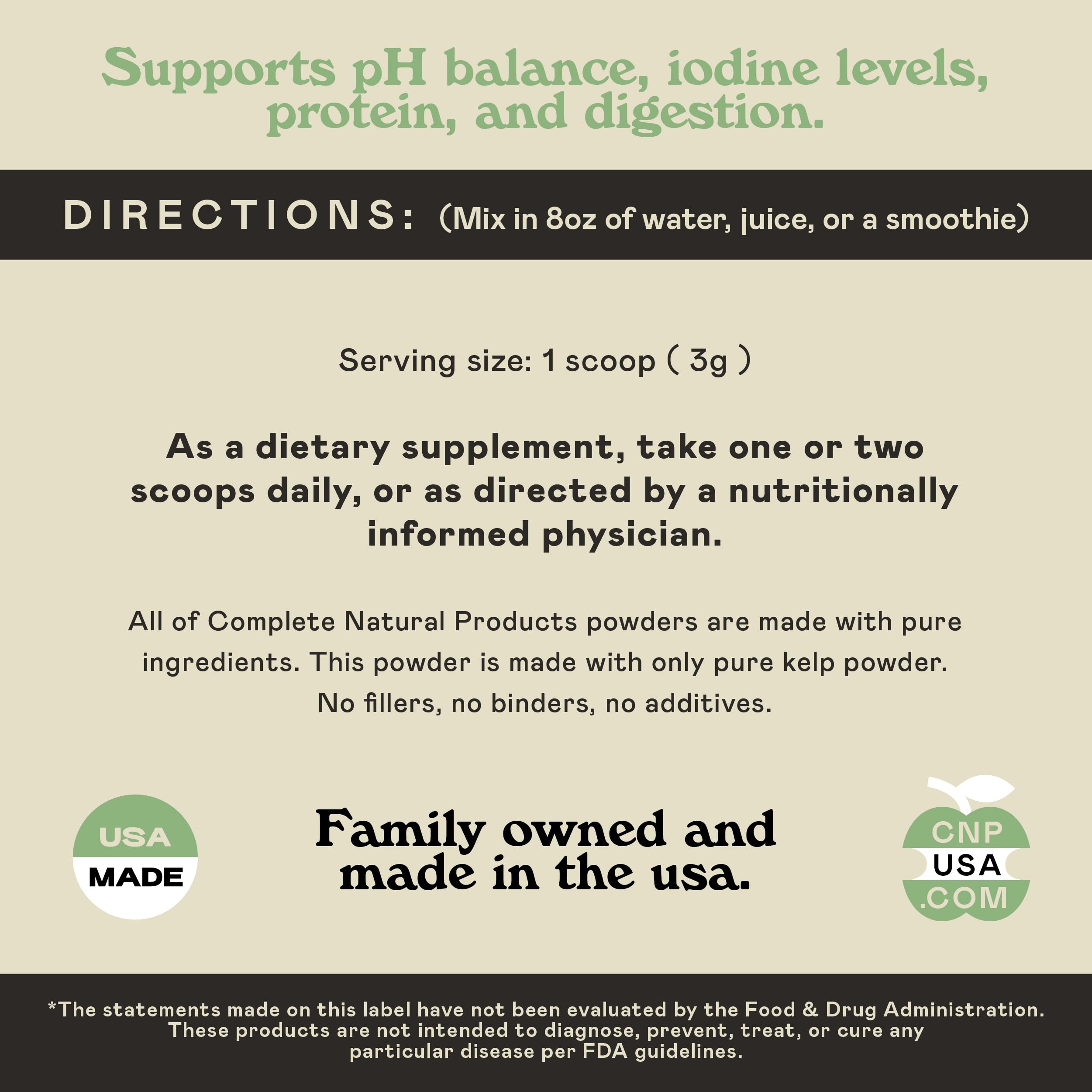 kelp powder for overall health benefits
