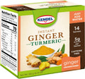 Kendel instant ginger turmeric tea sachets