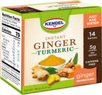 Kendel instant ginger turmeric tea sachets